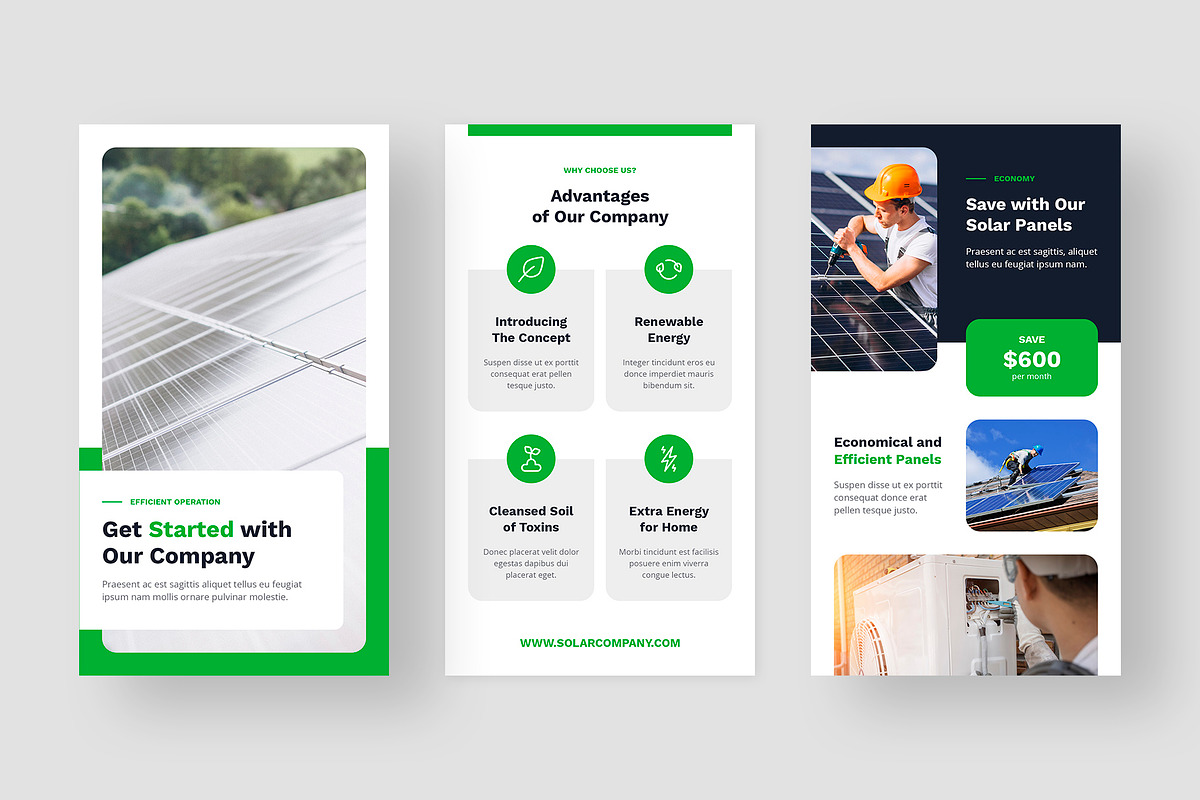 Solar Energy Instagram Templates