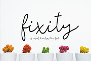 fixity | handwritten font | Script Fonts ~ Creative Market