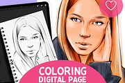WOMAN PORTRAIT COLORING