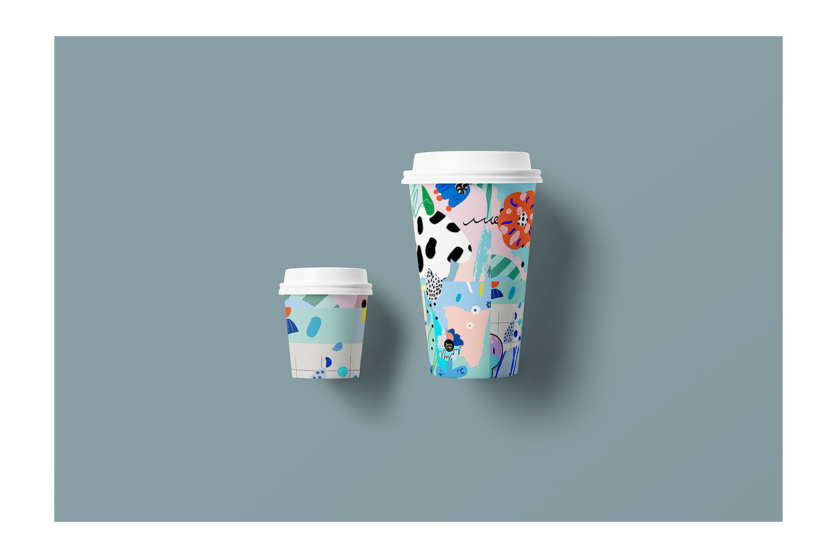 18 art Collages, a Pattern Graphic by Lera Efremova