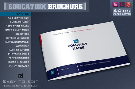 College University Brochure, a Brochure Template by artico