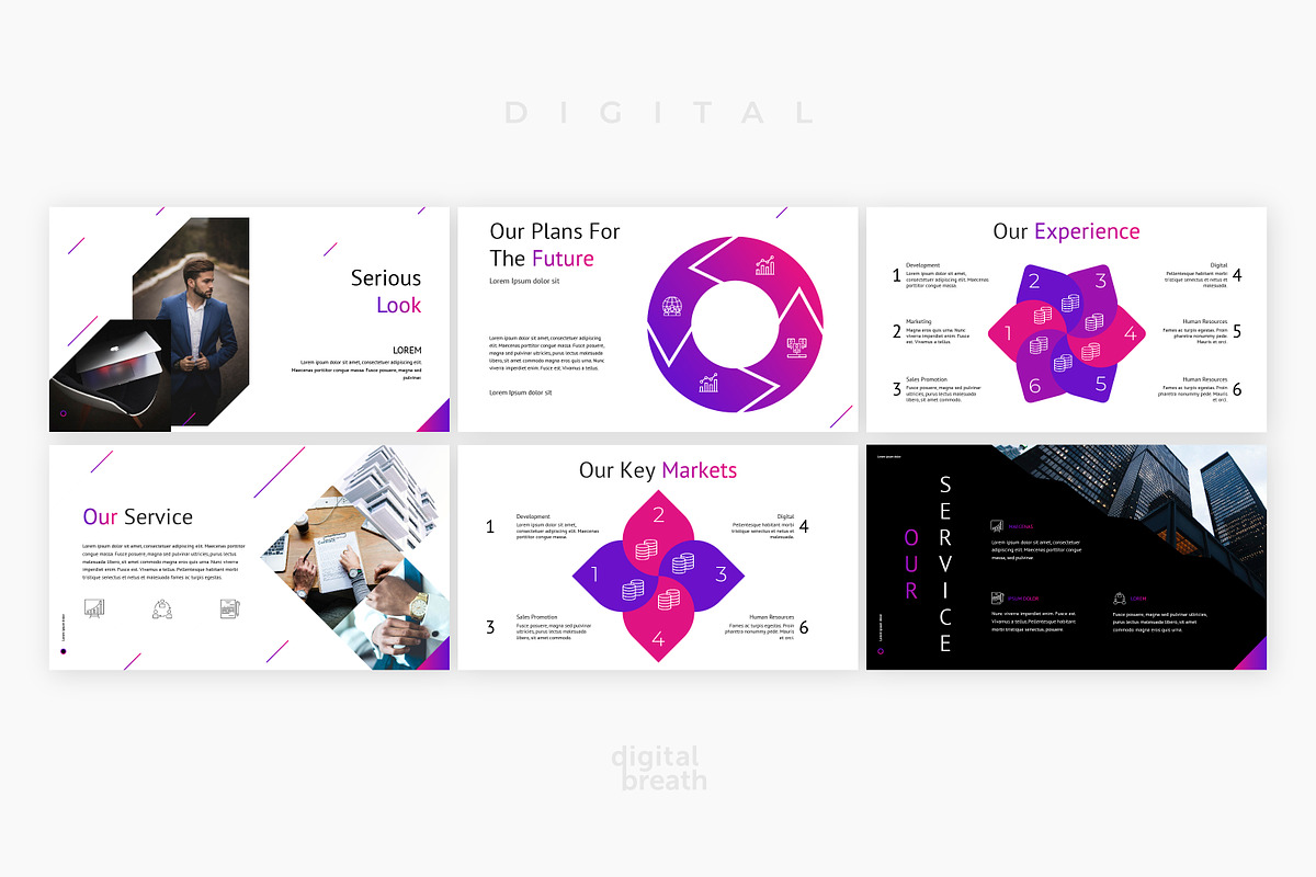 Digital - PowerPoint template + KEY, a Presentation Template by Digital ...