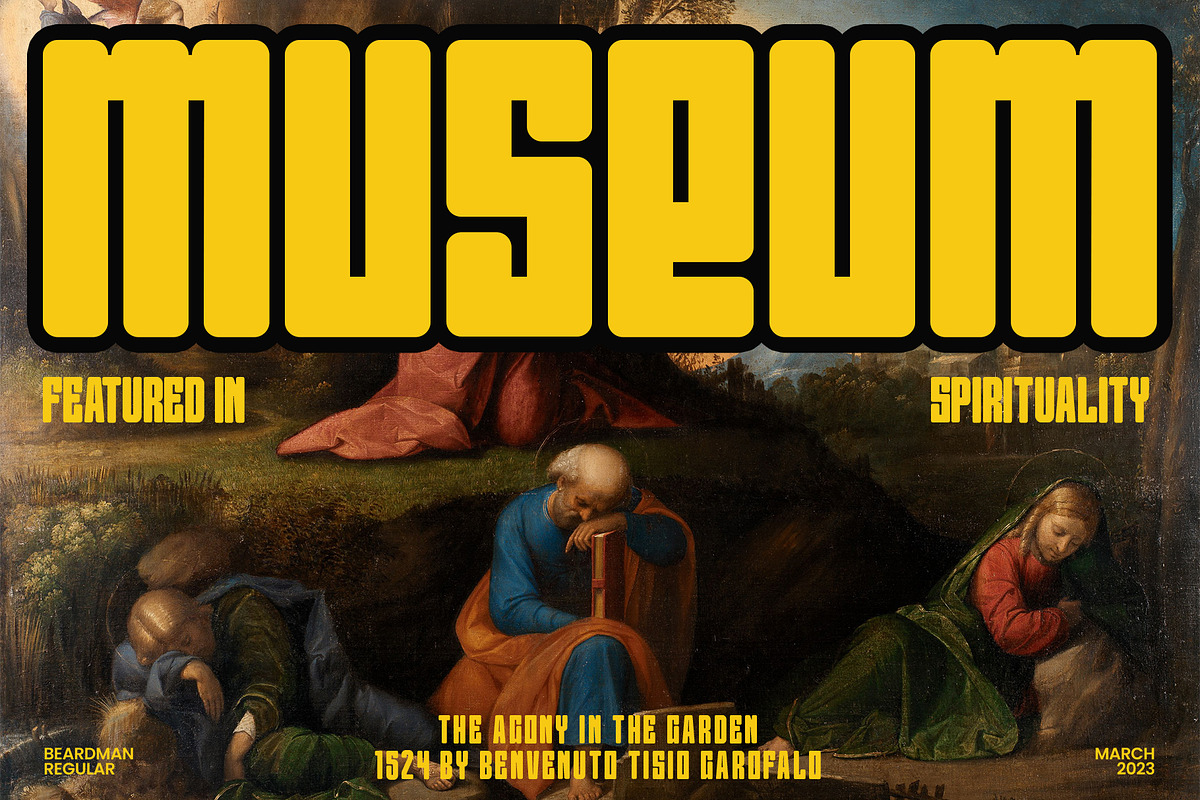 Beardman - Headline Condensed Font, a Sans Serif Font by roomspace creative lab