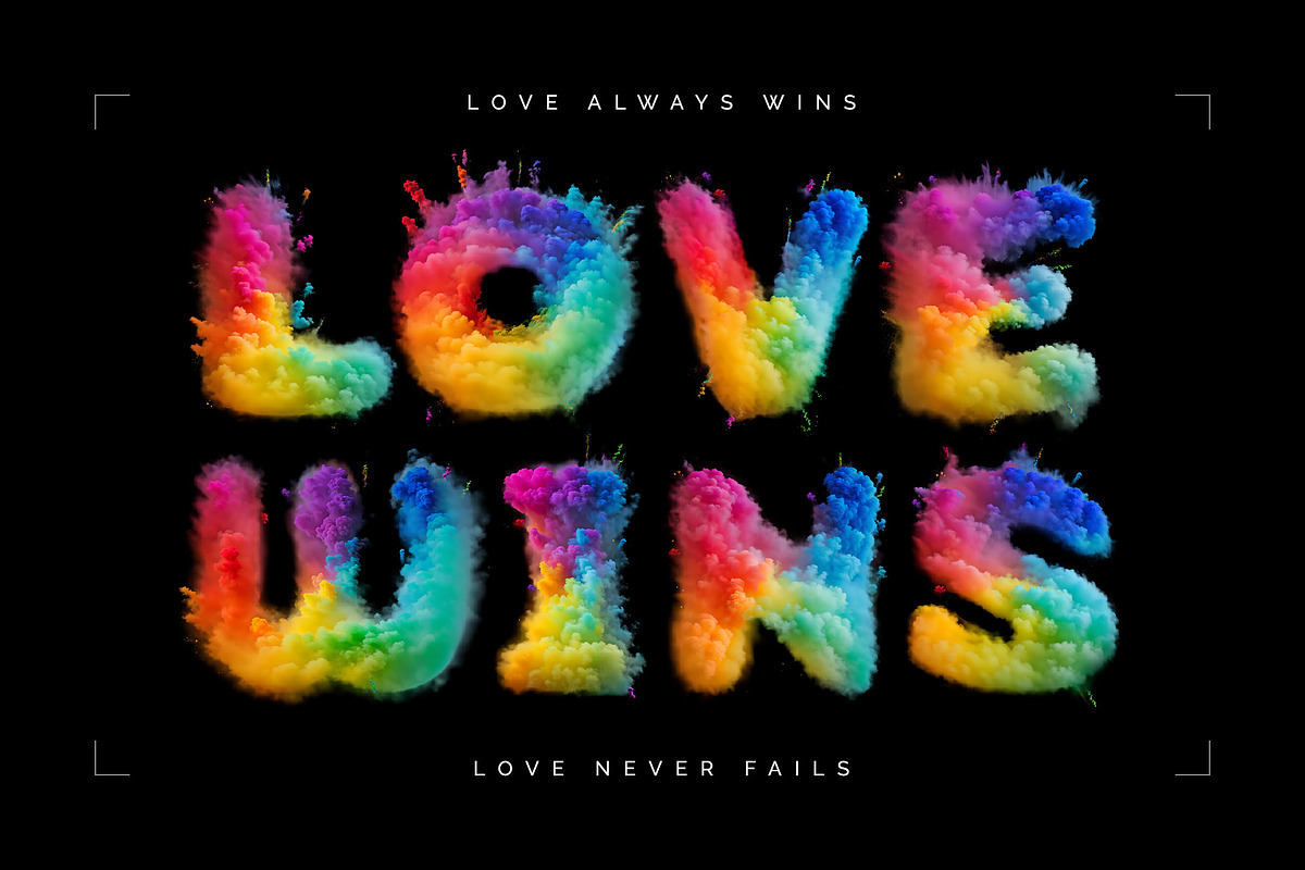 Rainbow Pow - Color Bitmap Font, a Symbol Font by Gleb Guralnyk