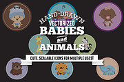 Hand-Drawn Baby & Animal Graphics, an Animal Illustration by Rainy City ...