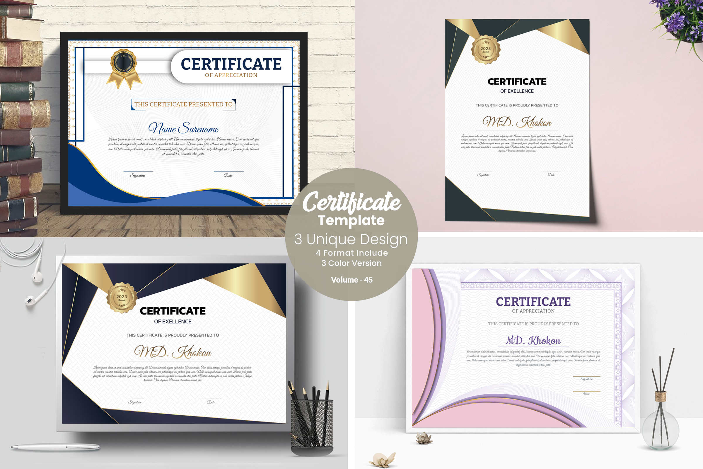 Creative Certificate Design, a Stationery Template by MRI STUDIO ...