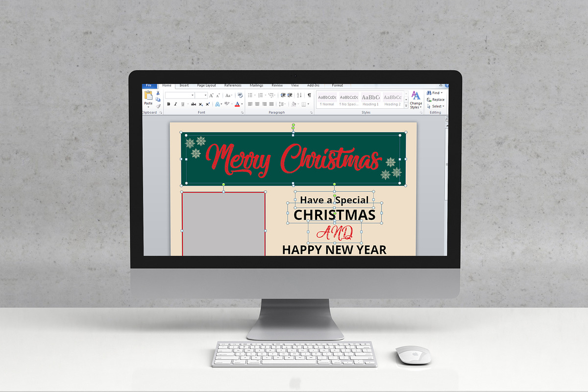 Christmas Newsletter Template, a Stationery Template by Ultimate ...