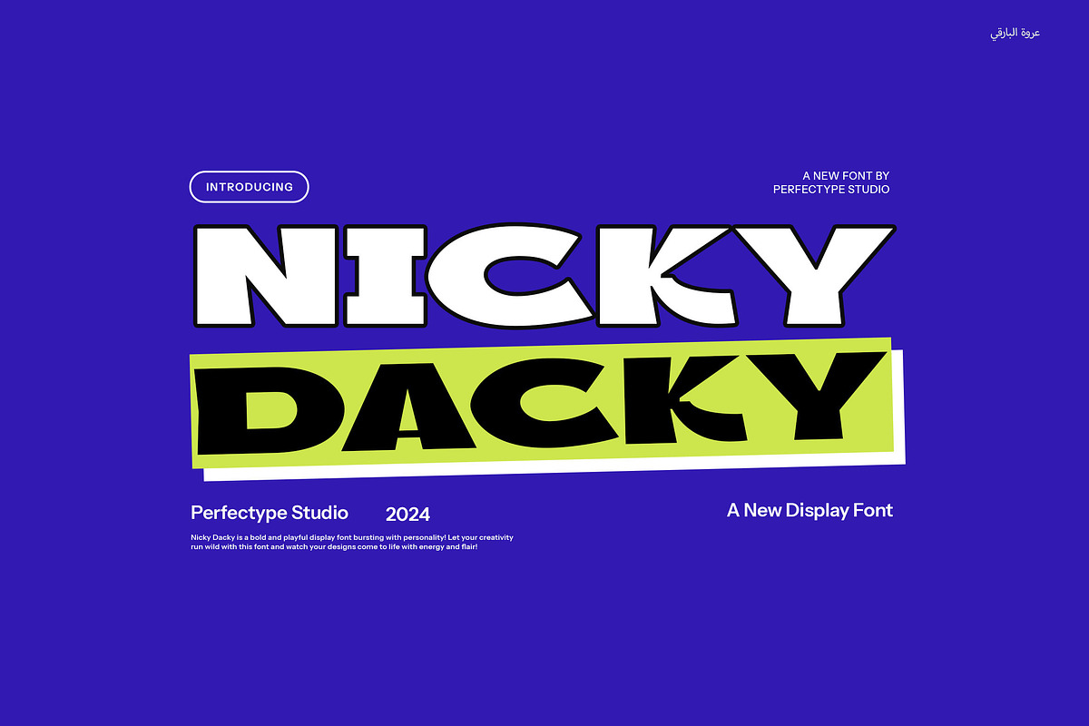 Nicky Dacky Display Font By Perfectype