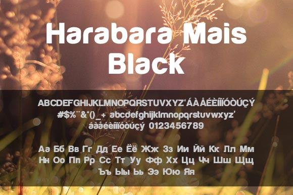 Harabara Mais Black, a Sans Serif Font by Harabara | Creative Market