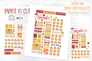 November Planner Stickers Set, an Illustration by Graphic House Design P.C
