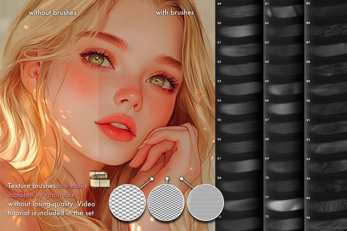 Procreate Paper Texture Brushes, a Brush Add-On by Revabrush