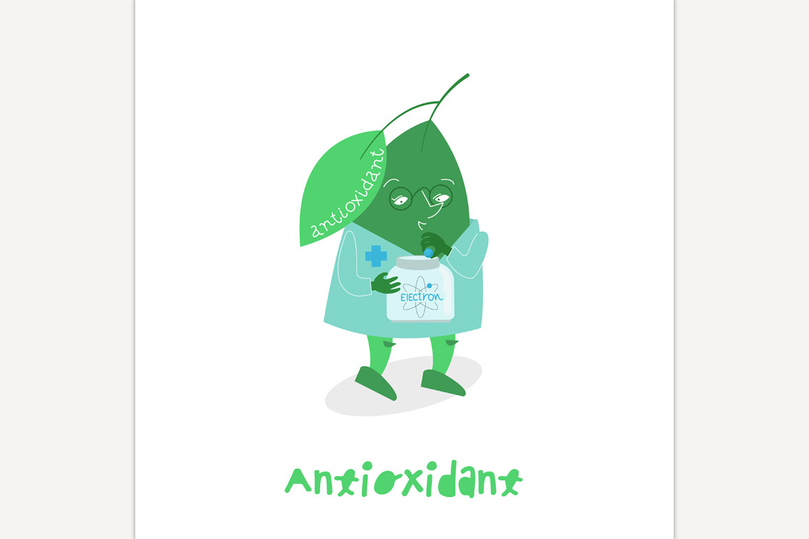 Antioxidant. Cartoon character | Icons ~ Creative Market