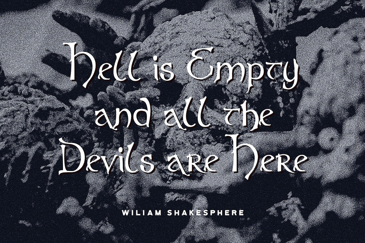 Virgo Display - Haunted Display Font, a Font by StringLabs