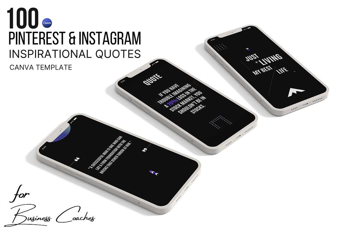 Inspirational Quote Canva Templates, a Social Media Template by Kay Designs