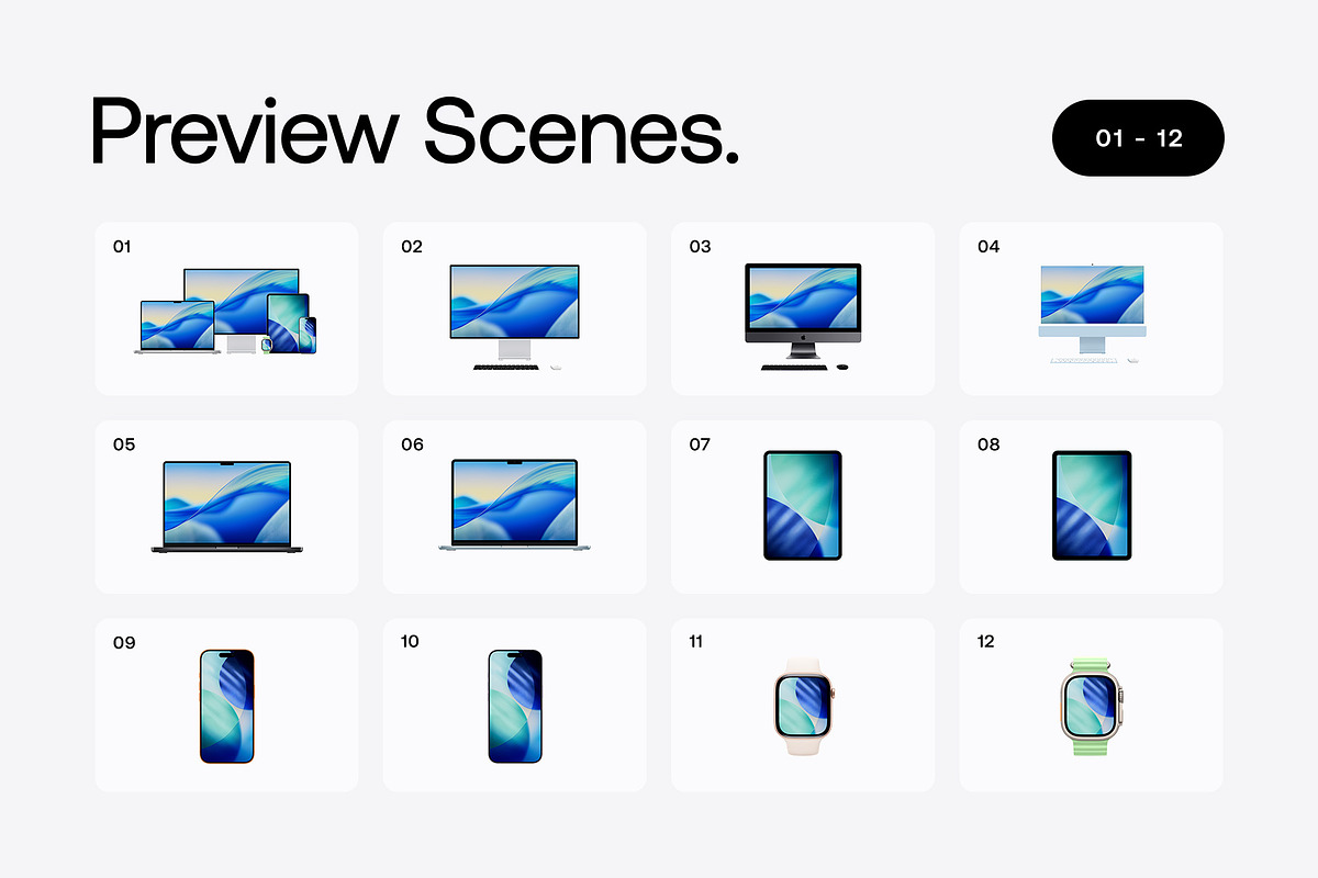 12 Original Devices Mockups - 2026