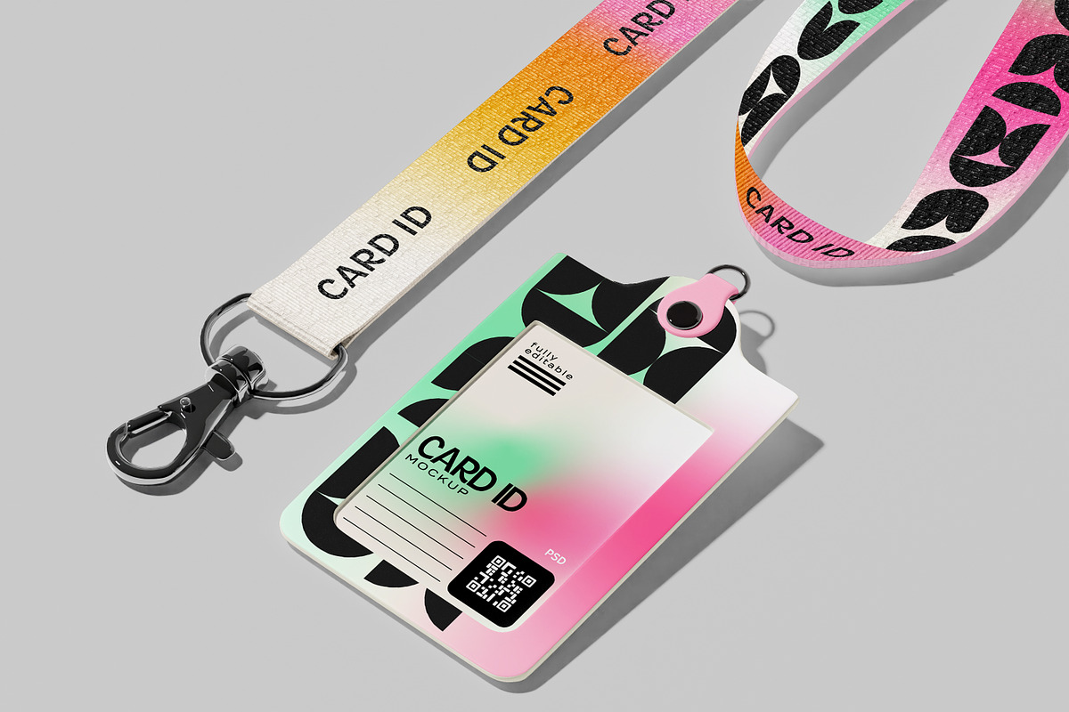 Badge ID Mockup, a Merchandise Mockup by Mego-studio