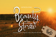Beauty Straw + Bold Version, a Script Font by McJer.Studio