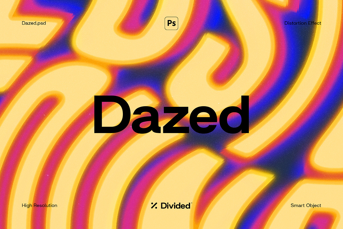 Dazed Distortion Text Effect, a Graphic by Divided.co