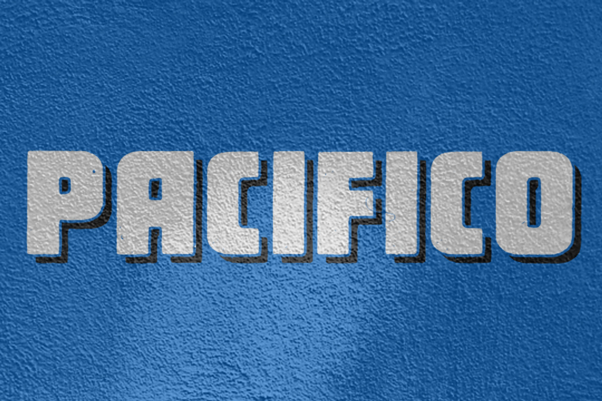 Pacifico font, a Font by Aerotype