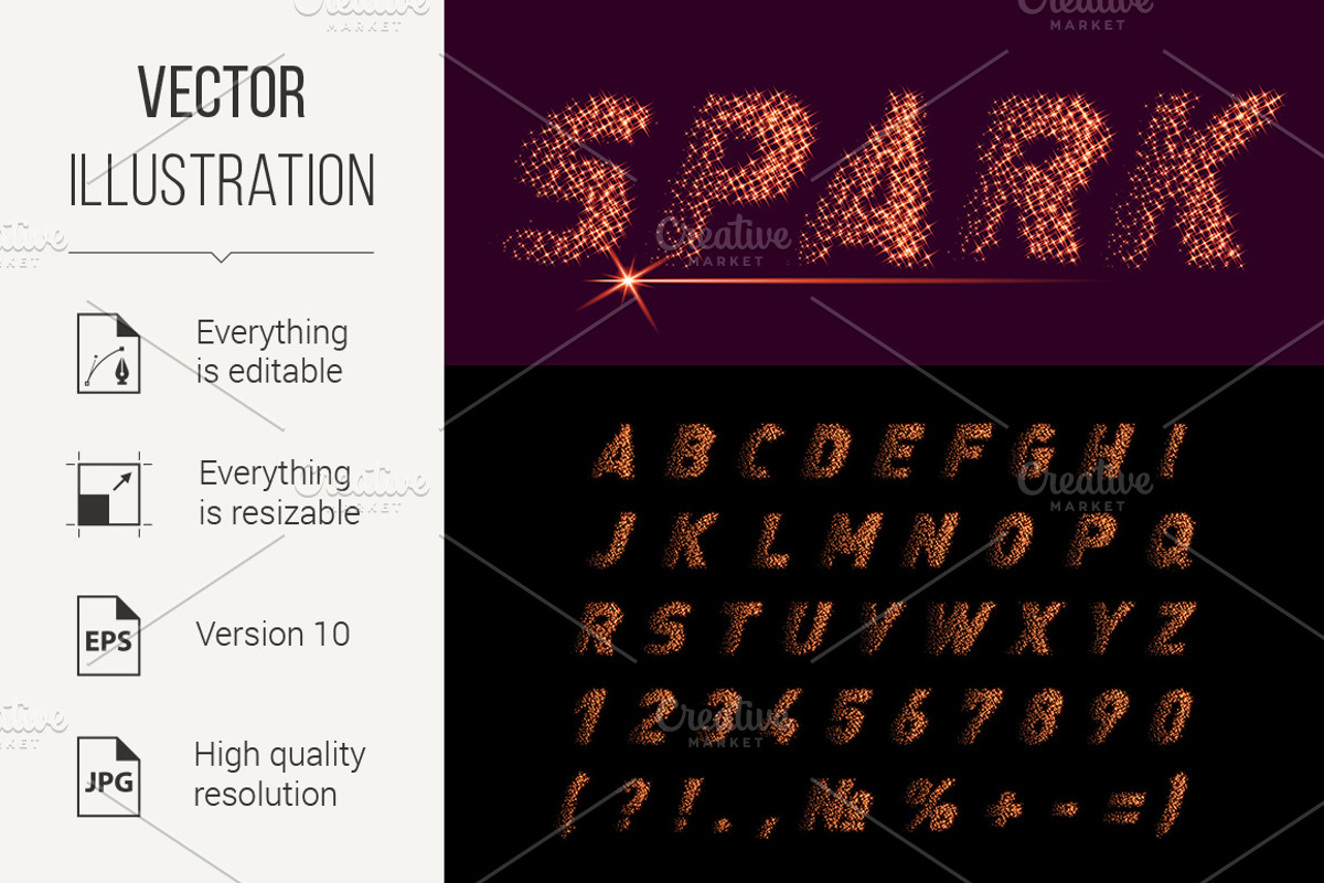 Spark Font, a Background Graphic by DvargShop