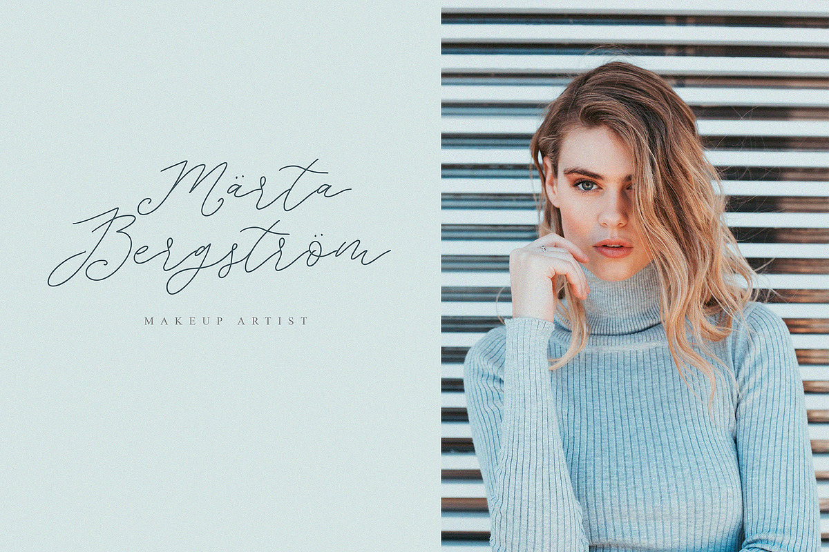 Lavender Script, a Script Font by Creamy Script