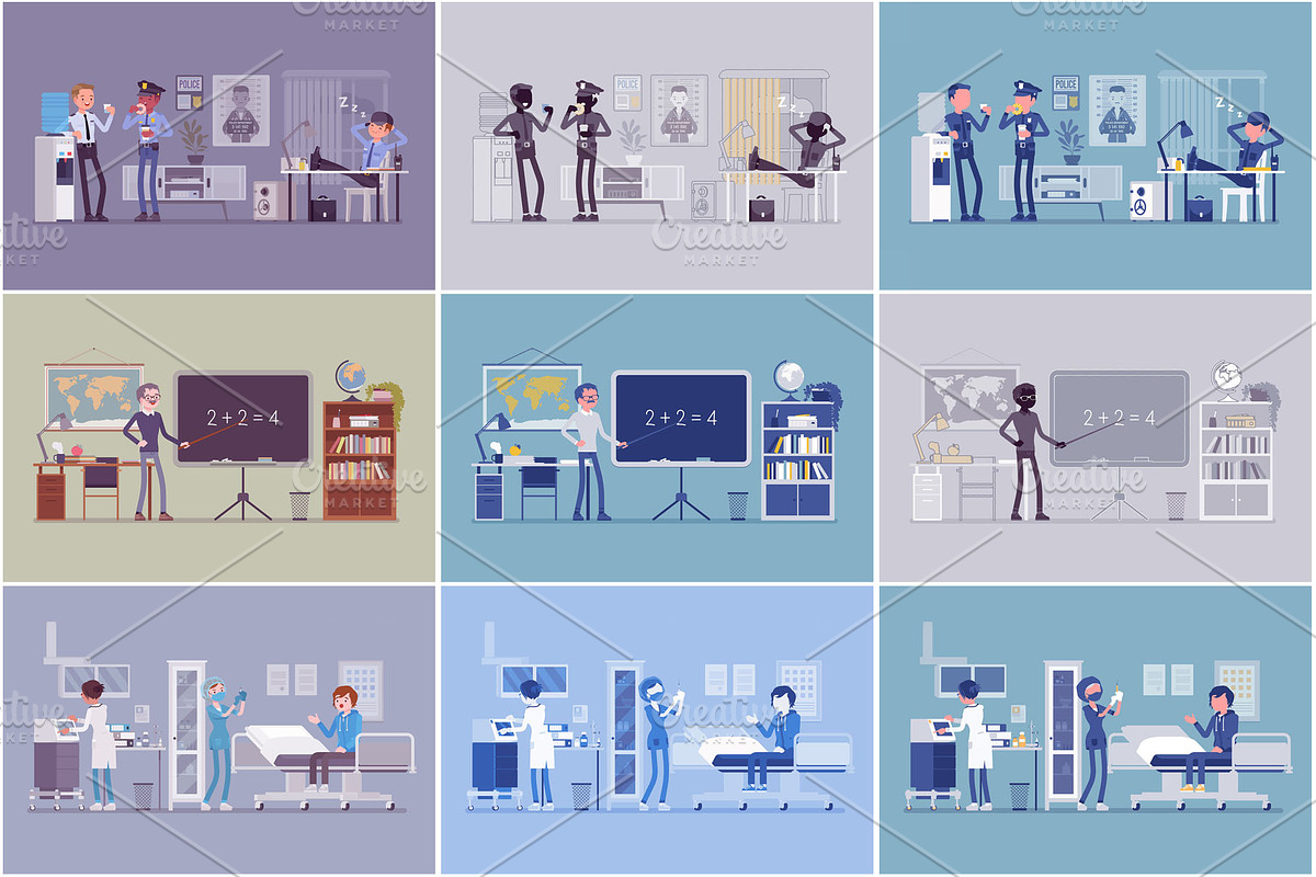 Professions Bundle Vol.3, a Decorative Illustration by Graphic ...