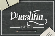 prastika script, a Script Font by wasana