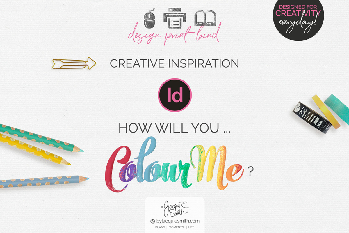 A4 Indesign Planner Template ColorMe, a Stationery Template by ...