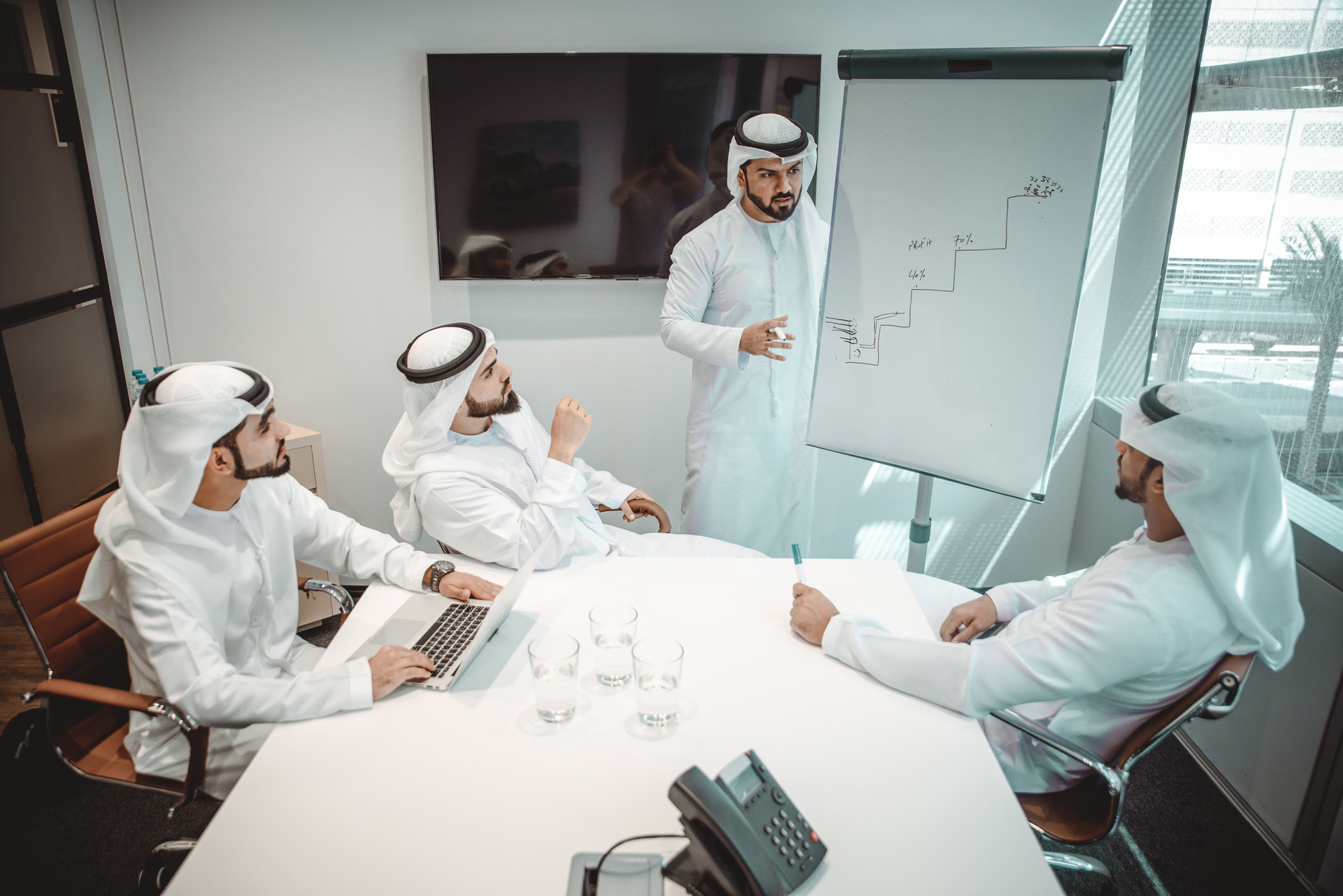 Arabic business team in the office stock photo containing arab and ...