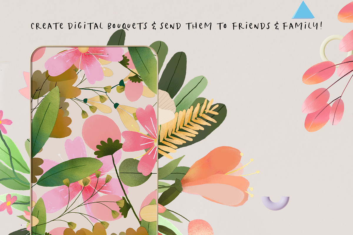 Animated Colorful Garden Flower, an Illustration by ana & yvy