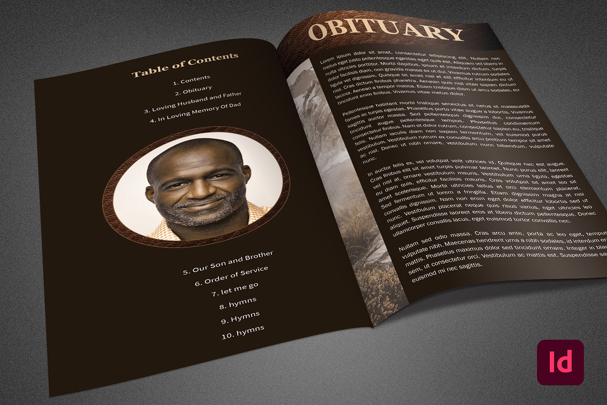 Homegoing Funeral Program Template, a Brochure Template by loswl ...