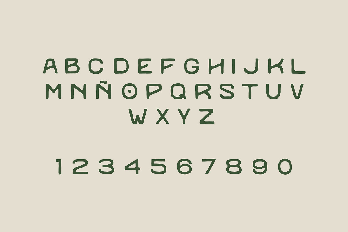 Tierra handmade vintage font