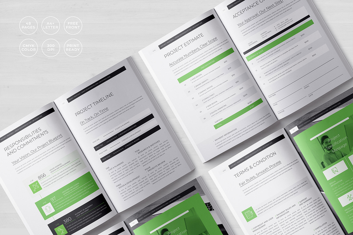 Proposal Template, a Brochure Template by Designsoul14