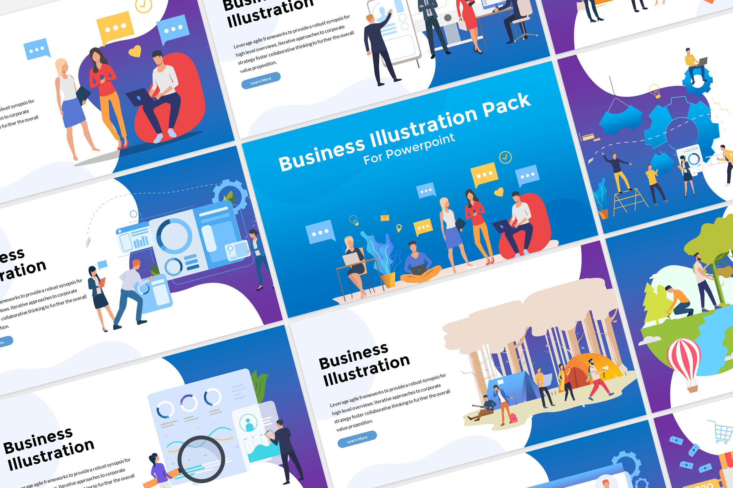 Illustration Pack Presentation, a Presentation Template by Fitra Noor