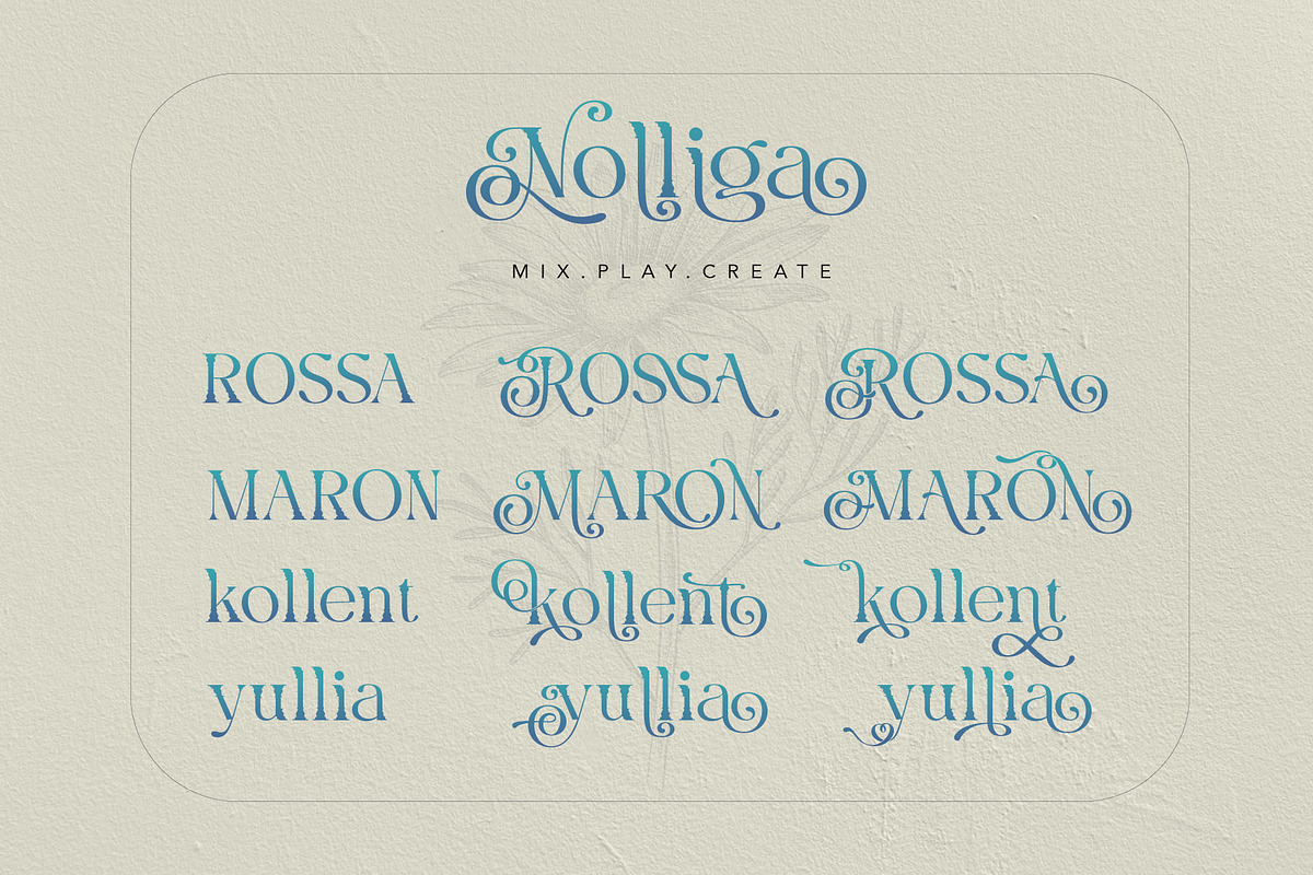 Nolliga, a Sans Serif Font by alit design