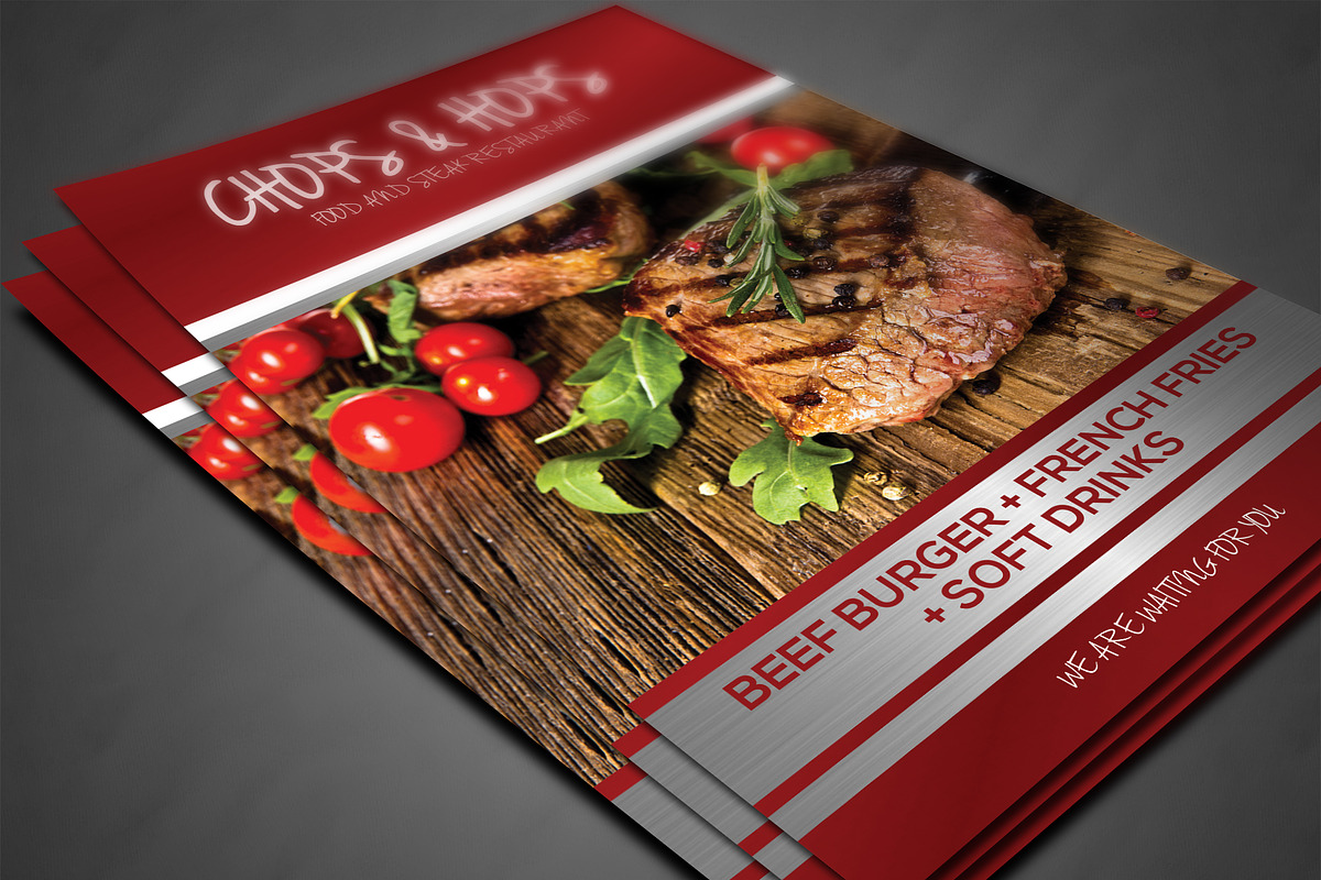 Food Menu Flyer, a Flyer Template by AfzaalGraphics