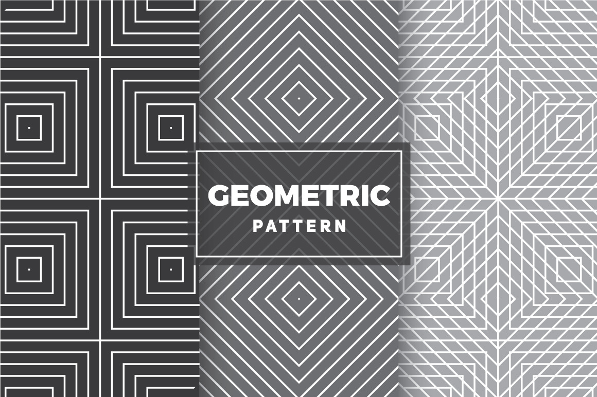 Geometric Vector Patterns #62, a Pattern Graphic by relineo.vectors ...