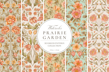 Folk Art Garden | Graphic Patterns ~ Creative Market