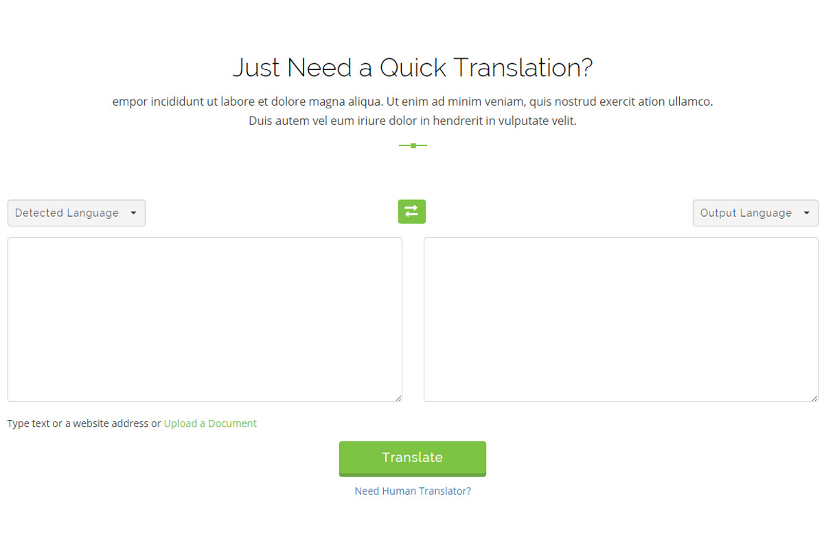 Translator HTML Website Template, a Websites & App Template by oLanding ...