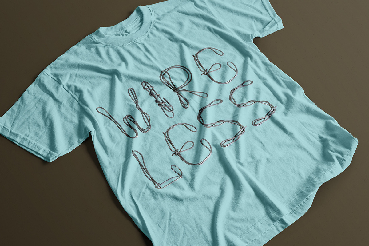Wire Font, a Font by Handmadefont