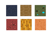 Flat vector set of 6 textures and, a Texture Graphic by TopVectors