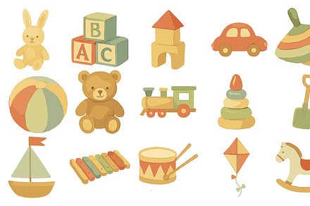 Watercolor Wind Instruments Clipart, an Object Graphic by ...