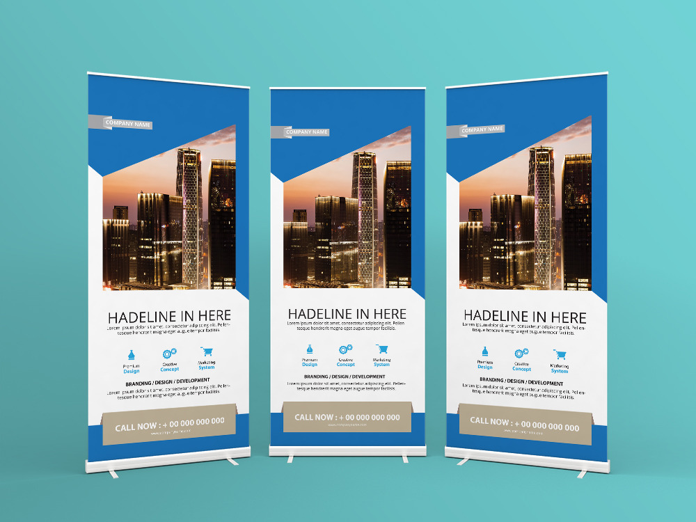 Business Roll-Up V17, a Stationery Template by Template Shop