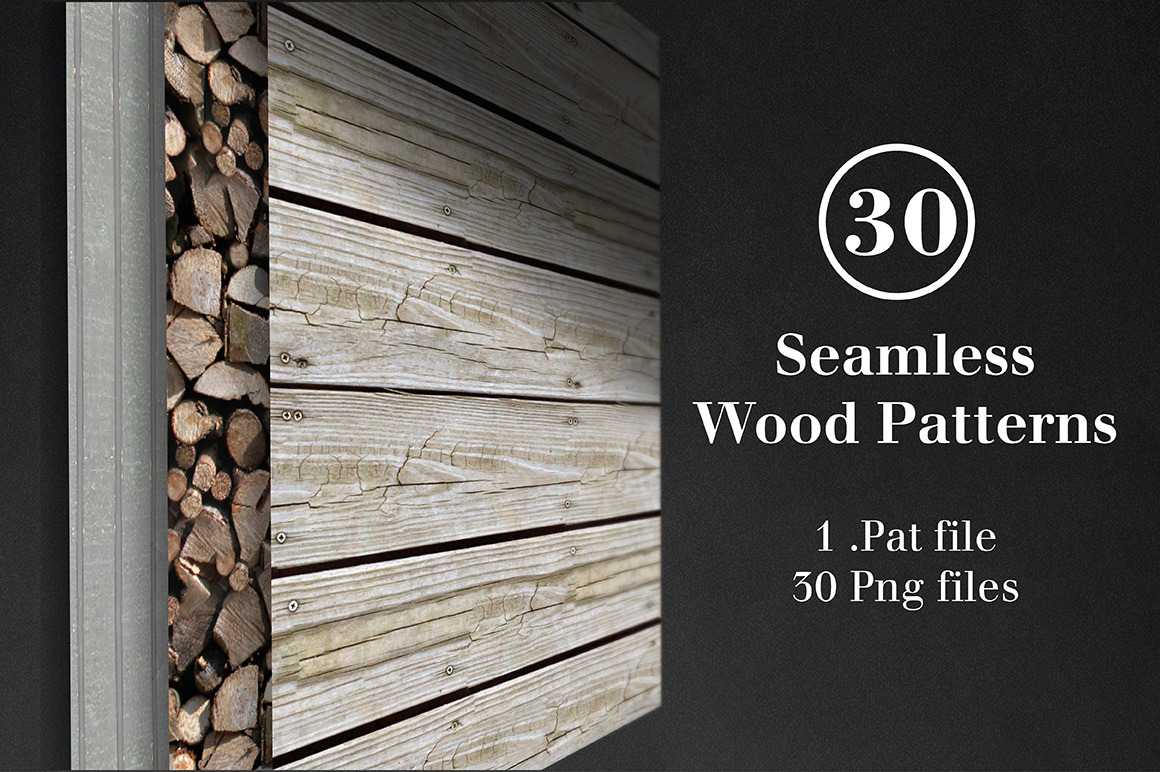 30 Seamless Wood Patterns, a Pattern Graphic by Illusiongraphic