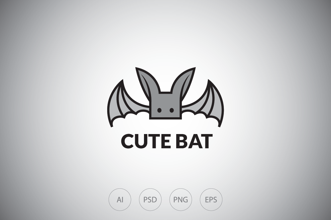 Cute Bat Logo Template, a Branding & Logo Template by Heavtryq Design