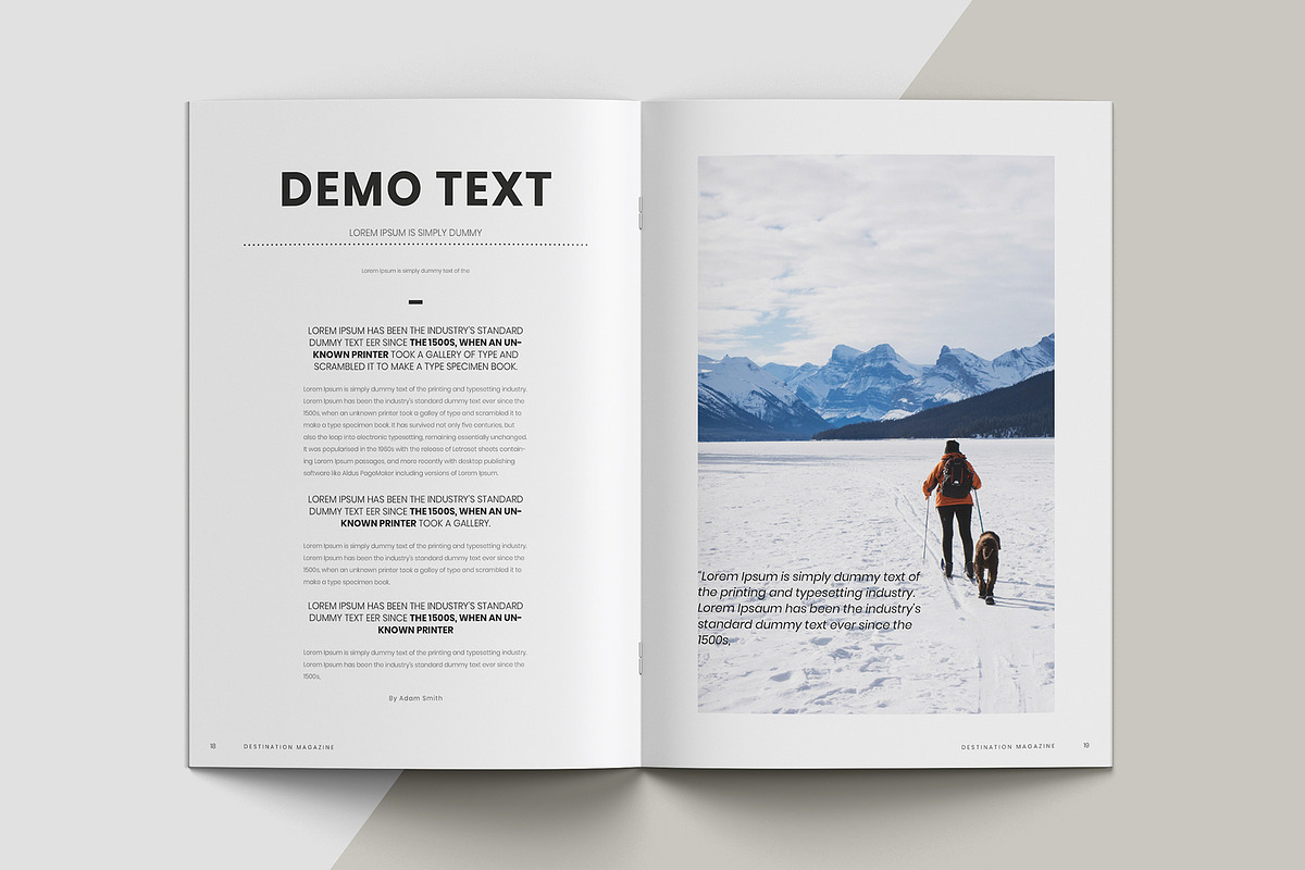 Destination Magazine, a Magazine Template by Amit Debnath