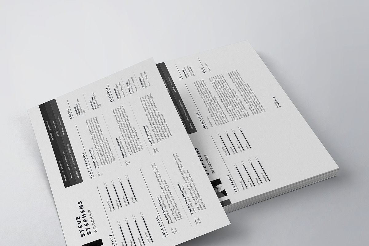 Landscape Resume/CV Template