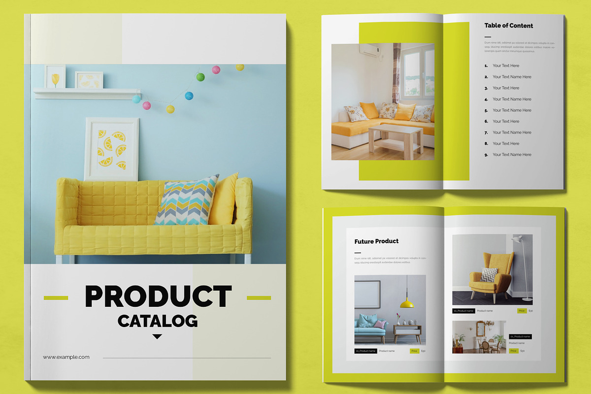 product catalog Template Layout
