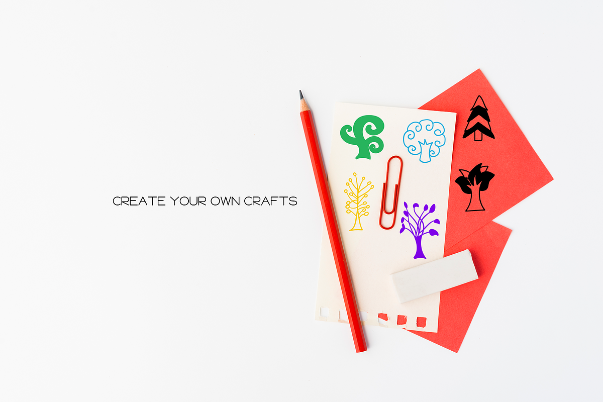 Tree Doodles - Dingbats Font, a Symbol Font by WADLEN