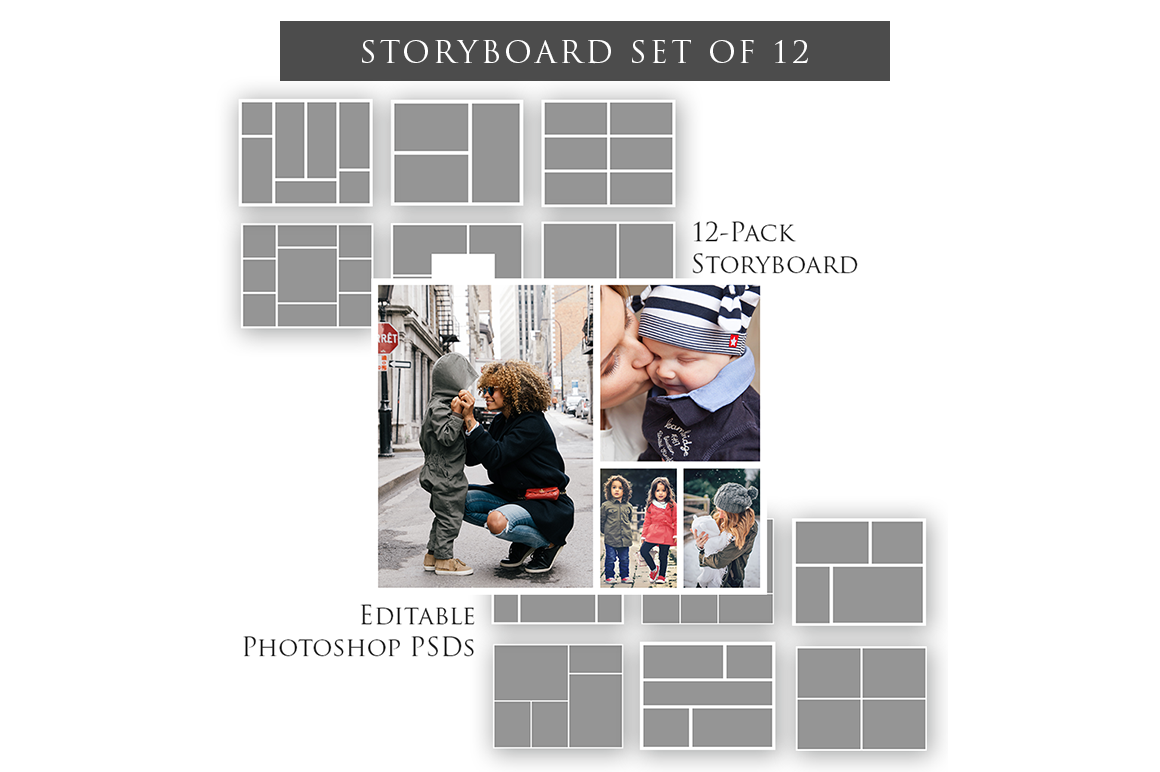 Storyboard Templates - Set of 12, a Magazine Template by ShalexDesigns
